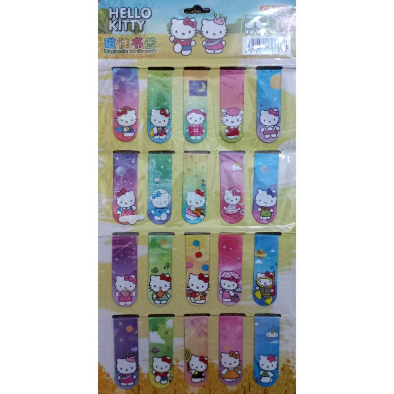 Jual PEMBATAS BUKU MAGNET HOLOGRAM KARTUN LUCU HELLO KITTY SERI 1 ( ISI ...