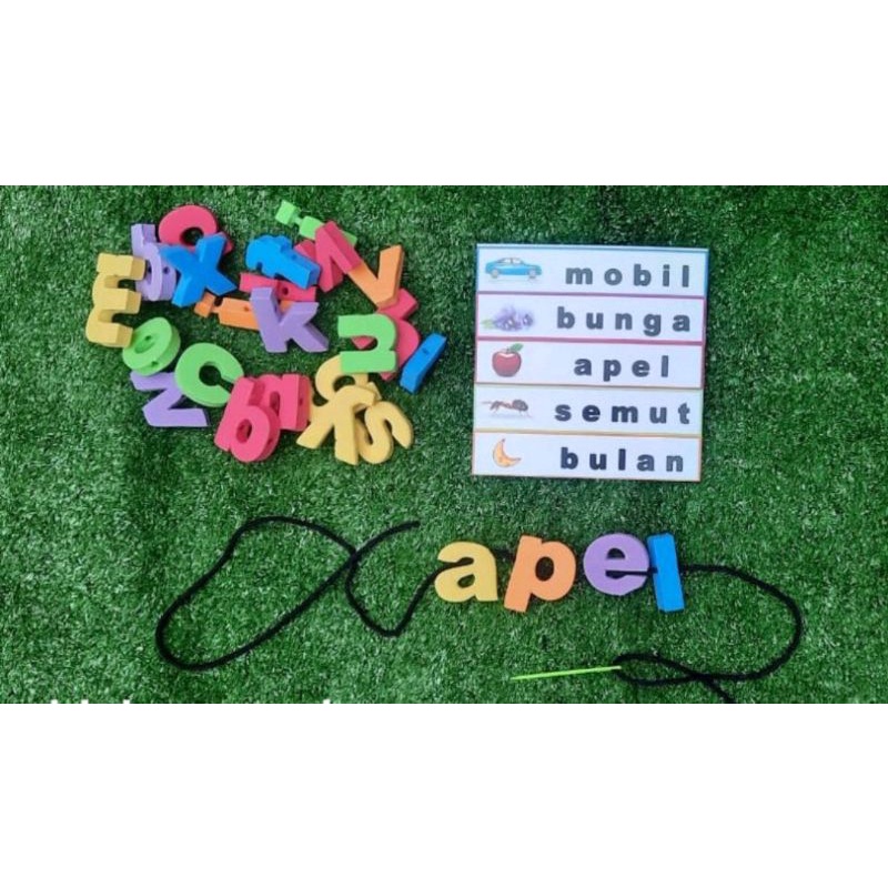 Jual Meronce spon set huruf angka geometri huruf besar dan kecil ...