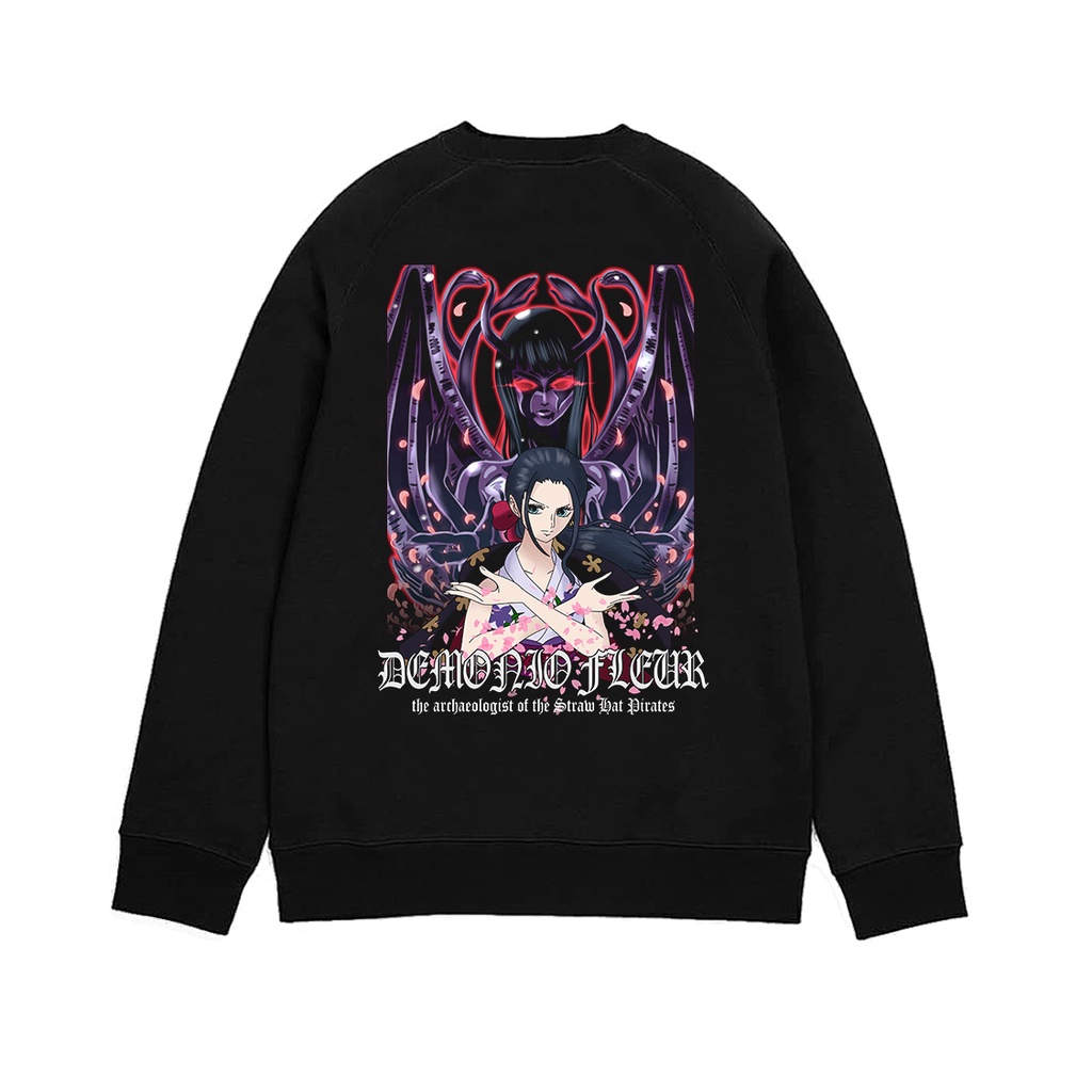 Jual Zola Project Crewneck Anime One Piece Nico Robin Demon Fleur ...