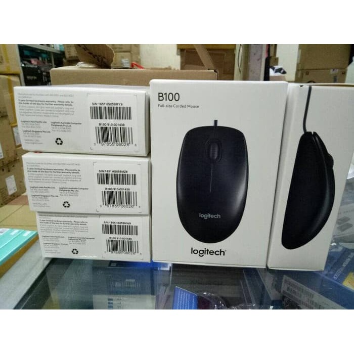 Jual Logitech Mouse Usb B100(Original) | Shopee Indonesia