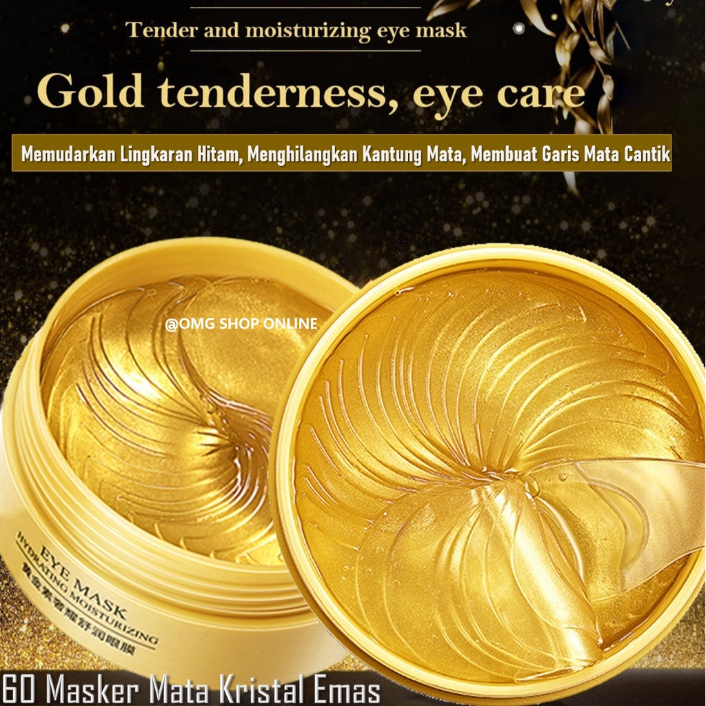 Jual NEW Isi 60 Lembar Termurah !!! Masker Mata Gold Collagen Emas 24k ...