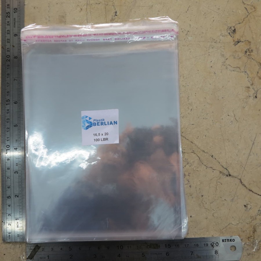 Jual Plastik Opp 16,5x18 cm Plastik Seal Plastik Opp Lem Tebal 20 ...