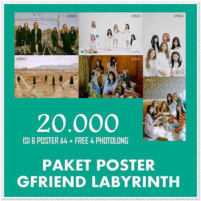 Jual PAKET POSTER GFRIEND LABYRINTH | Shopee Indonesia