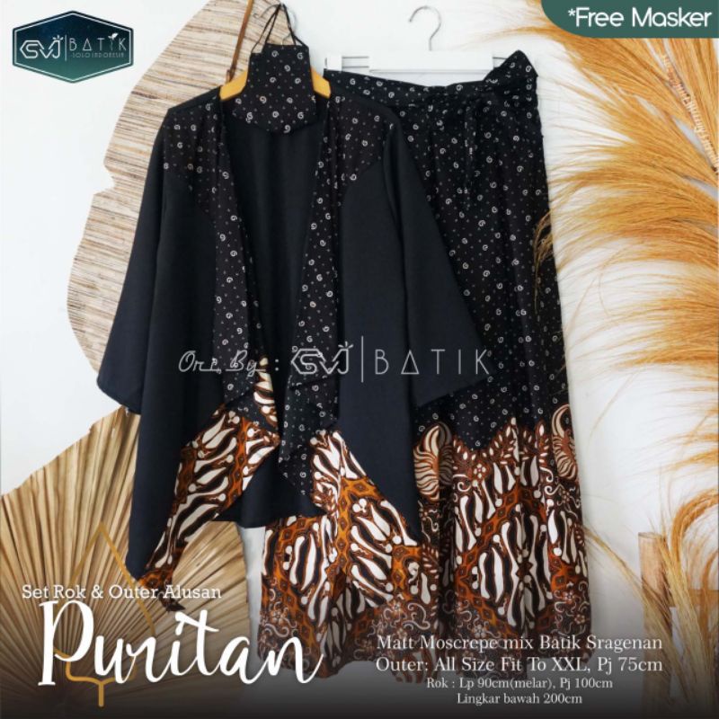 Jual ATASAN BATIK SET ALUSAN TAMBAL KERIS GEBER SOGAN SOLO ROK DAN ...