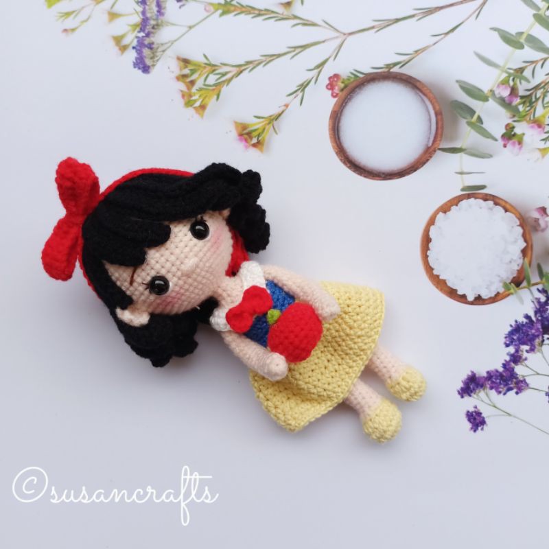 Jual Boneka Rajut Amigurumi Princess Disney Snow White | Shopee Indonesia