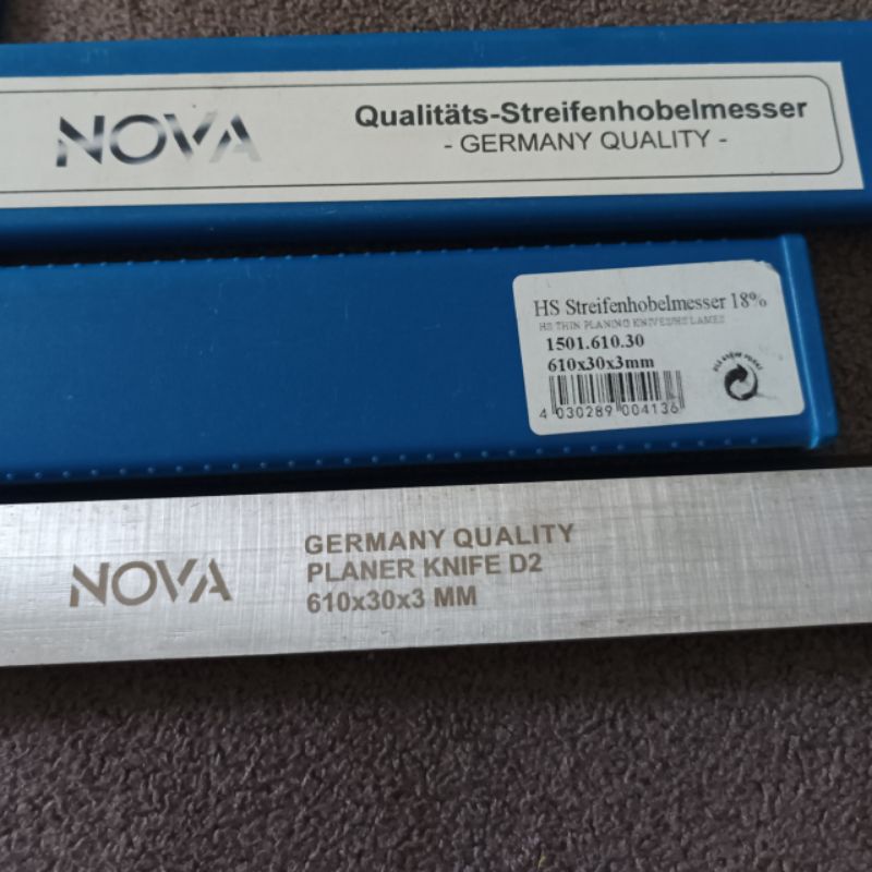 Jual Baja HSS 18% D2 Planer Knife Nova Germany Panjang 31 cm / 41 cm ...
