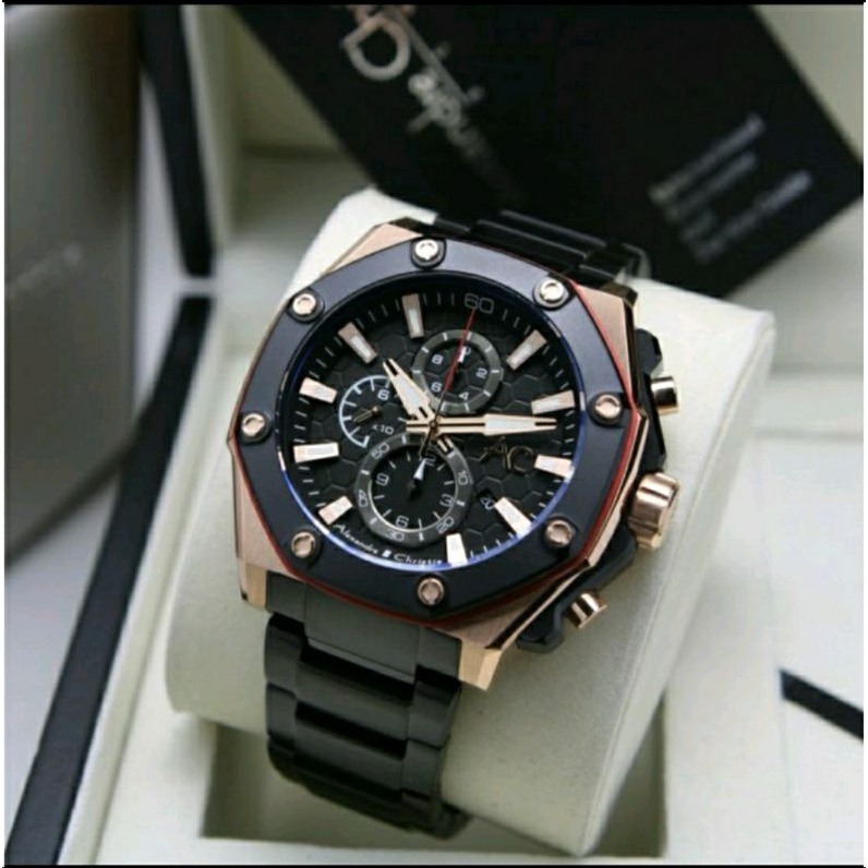 Jual ORIGINAL GARANSI RESMI JAM TANGAN PRIA ALEXANDRE CHRISTIE CHRONO ...