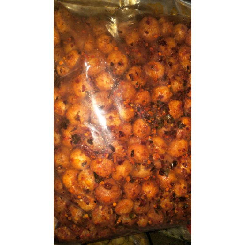 Jual bola-bola pedas/ cimol pedas 1KG | Shopee Indonesia