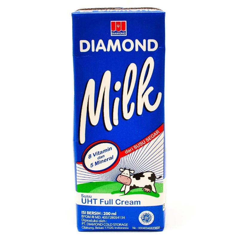 Jual Susu DIAMOND MILK UHT Full Cream 200ml | Shopee Indonesia
