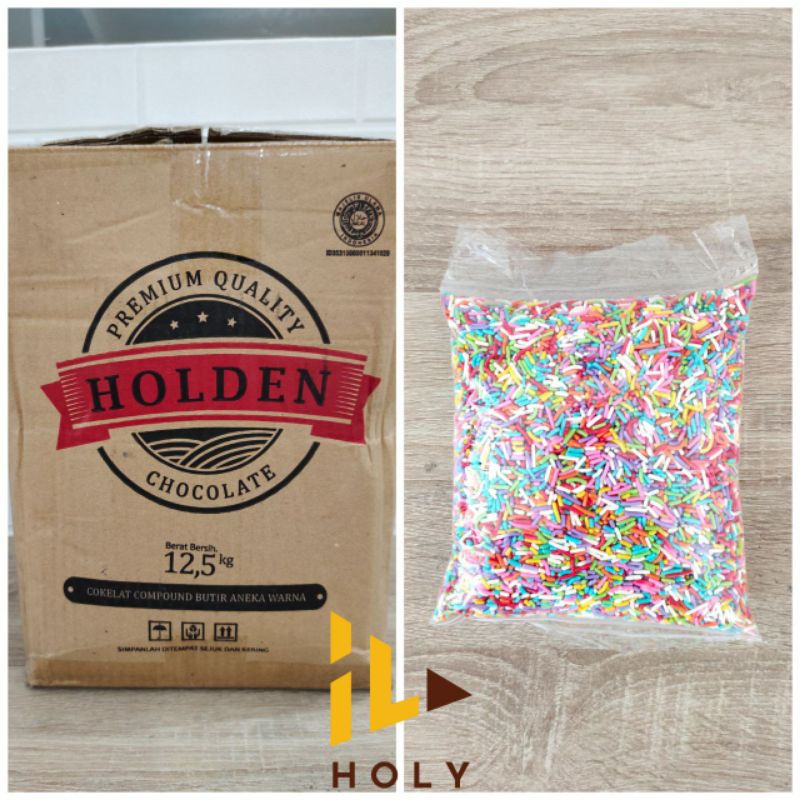 Jual Meses RAINBOW Holden (500gr) Repack / Meses Warna Warni Topping ...