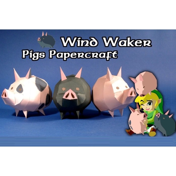 Jual Wind Waker Pigs the Legend of Zelda Papercraft | Shopee Indonesia