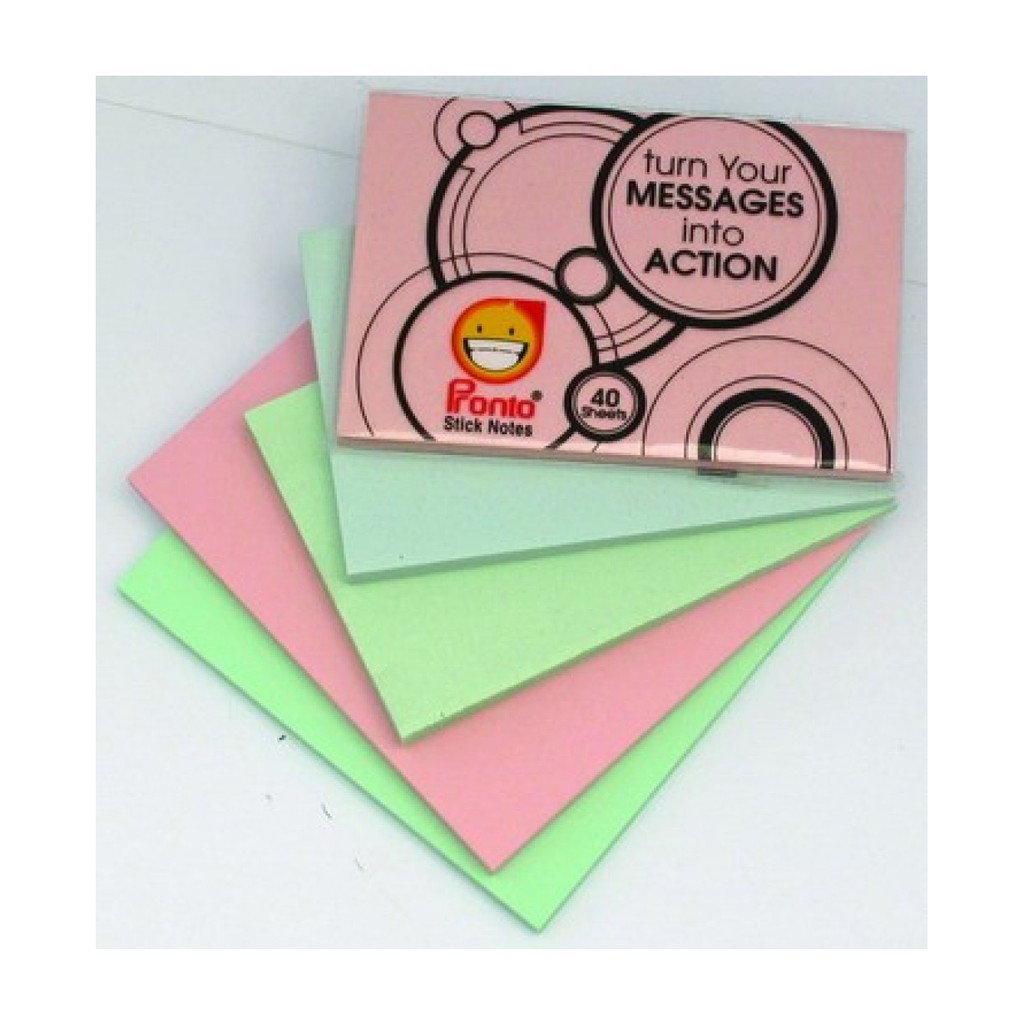 Jual Pronto Sticknotes Pastel - Pink (50 x 75 mm) | Shopee Indonesia