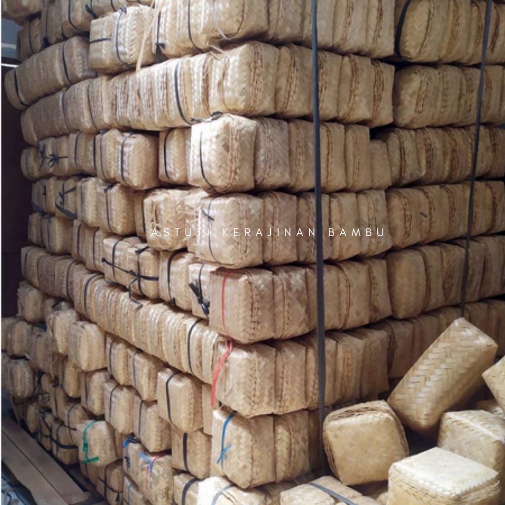 Jual Besek Walet 25 x 25 x 8 cm (Bijian) / Besek Natural/ besek walet ...
