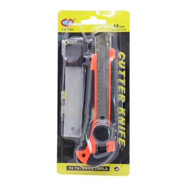 Jual cutter set / isi cutter dan body cutter /pisau cutter 18mm ...