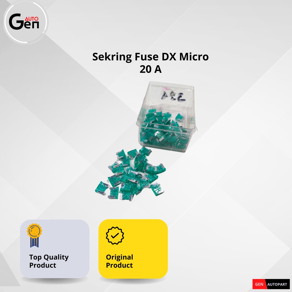 Jual FUSE DX MICRO - SEKRING TANCAP TUSUK MIKRO 5A 7.5A 10A 15A 20A 25A ...