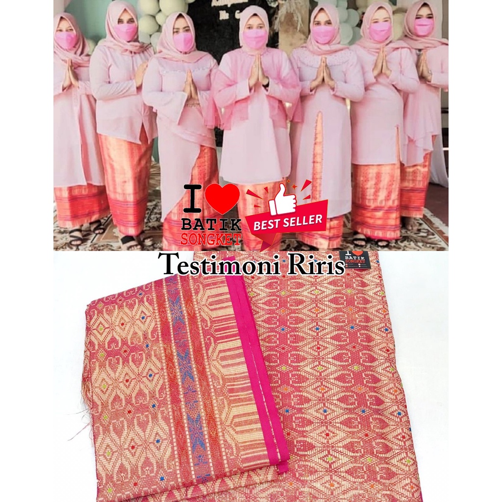 Jual SONGKET MESIN MURAH THAILAND WARNA PINK SERAGAM MAKASSAR BATAK ...