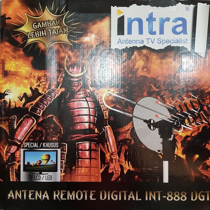 Jual new Intra INT-888DGT Antena Remote Digital & Analog TV LCD LED CRT ...