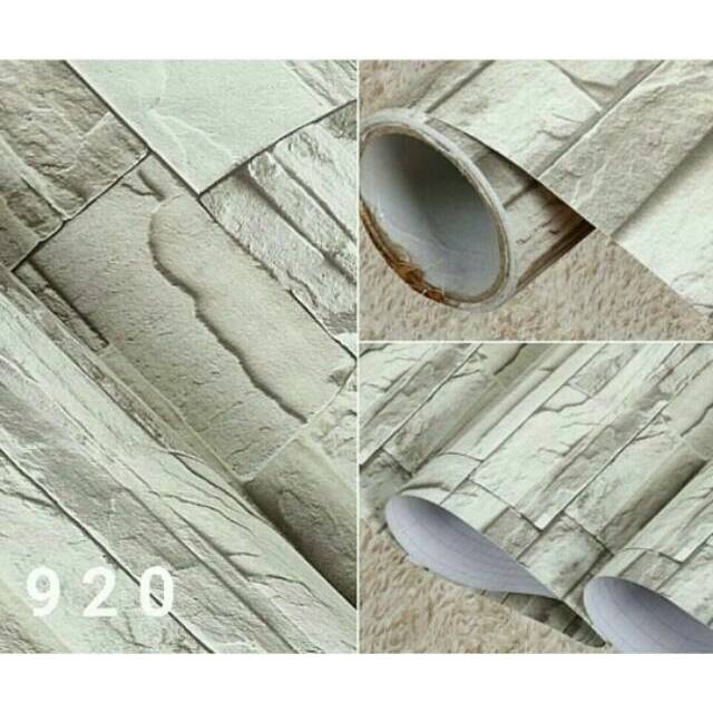 Jual Wallpaper Sticker BATU ALAM ABU GREY 10 meter | Shopee Indonesia