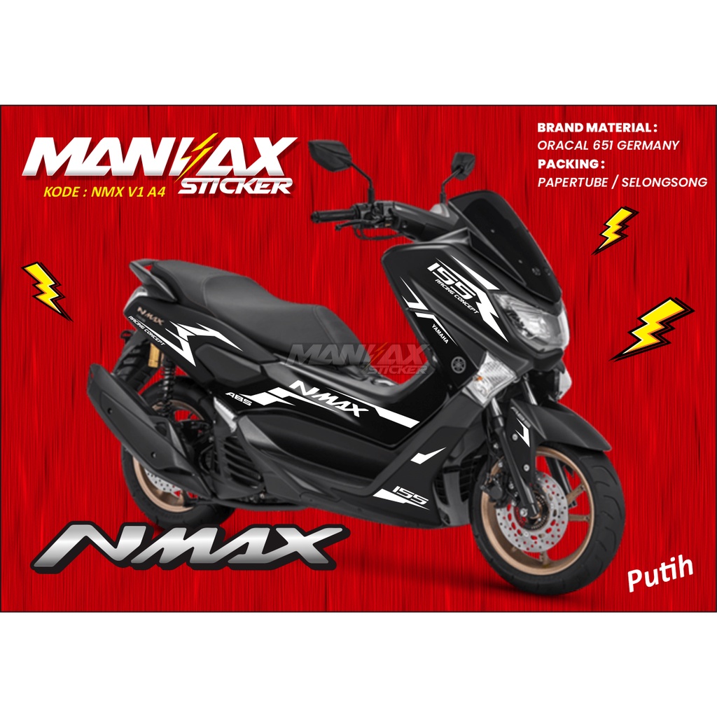 Jual Sticker Nmax Stiker Stripping Motor Yamaha Nmax 155 Old - Striping ...