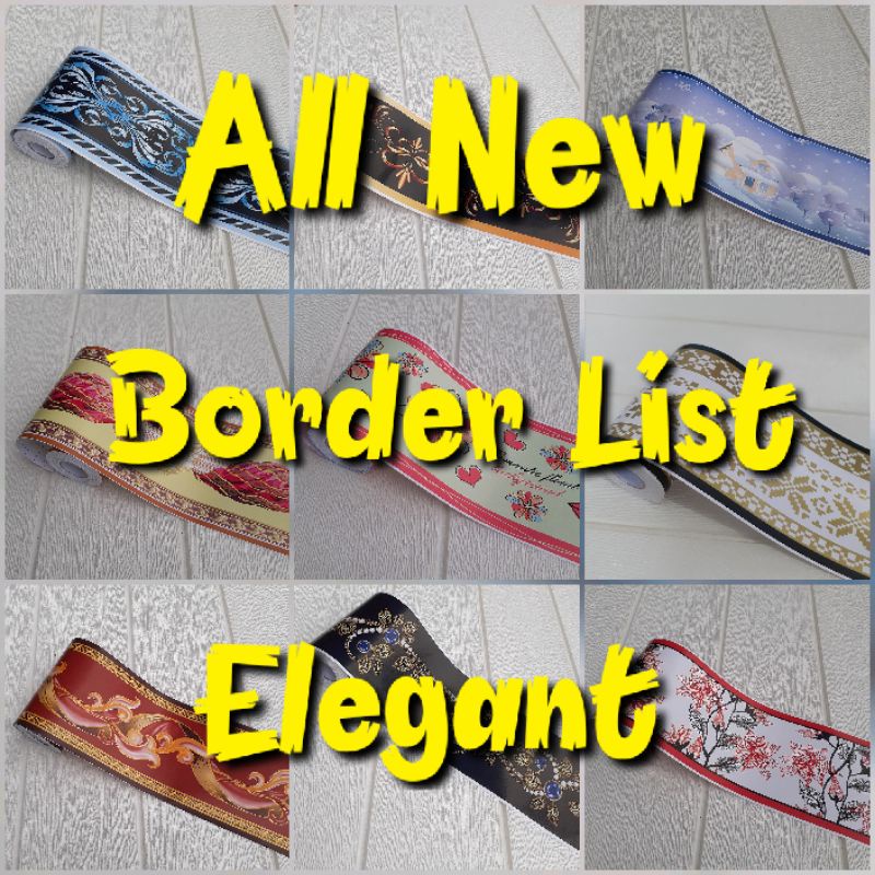 Jual All Out Official 10M Wall border Premium Sticker List Border Mewah ...