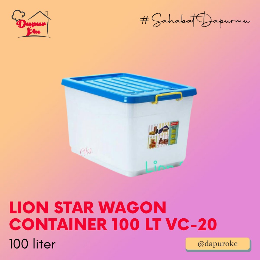 Jual Lion Star Wagon Container 100 Lt VC-20 / Box / Tempat Penyimpanan ...