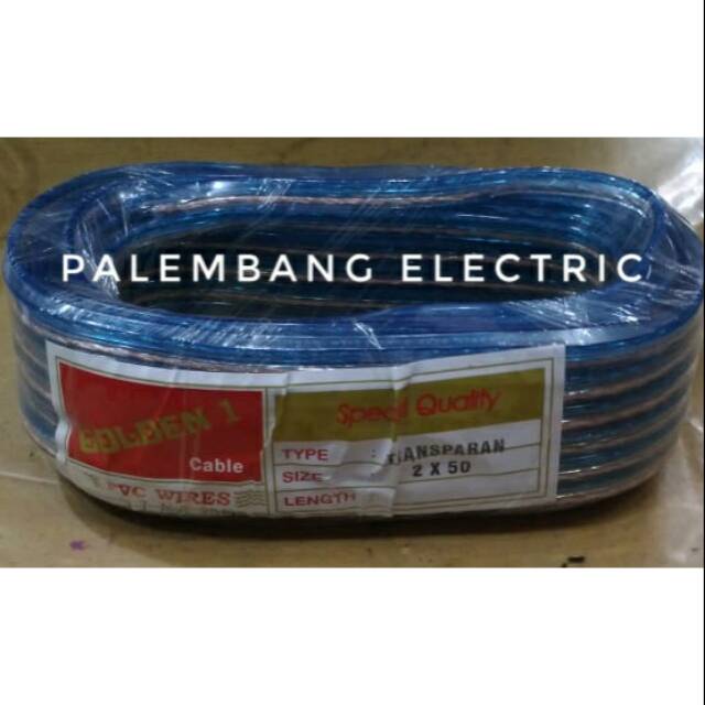 Jual Kabel transparan roll 2x50 2 x 50 panjang 20 yard murah (ADA HARGA ...