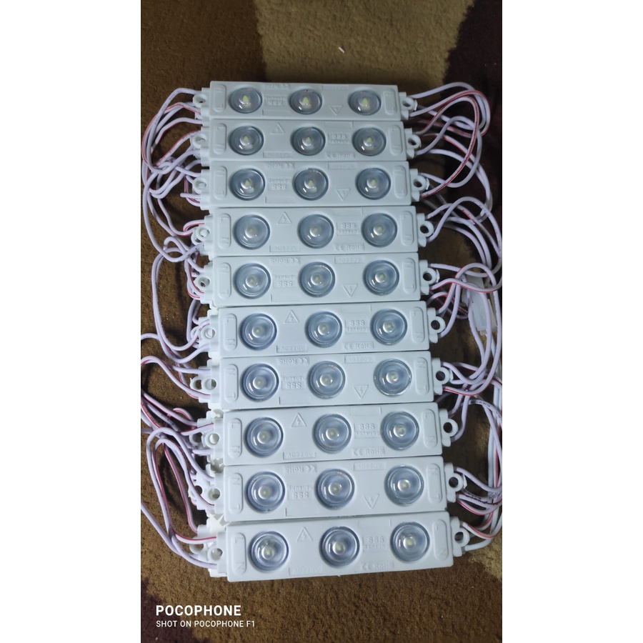 Jual LED MODUL 3 Mata 220Volt. LED AC 220 Volt 3Mata Bisa langsung ...