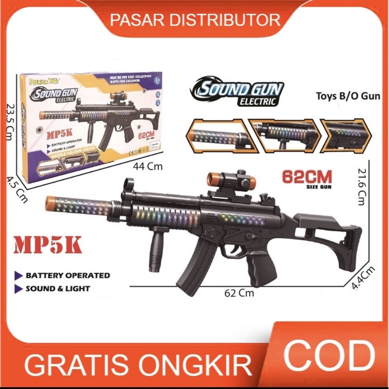 Jual Mainan Anak SOUND GUN ELECTRIC Mainan Temak Laser Mainan Anak | Shopee Indonesia