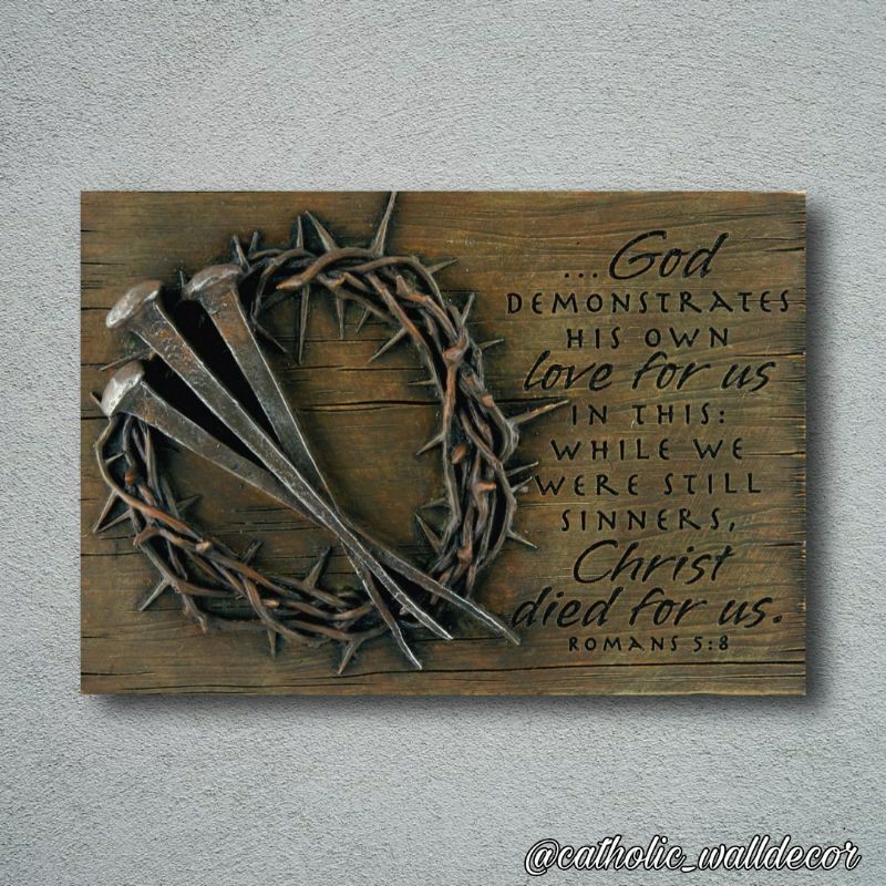 Jual Poster Rohani Hiasan dinding Kristen Katolik 30x40cm kutipan ayat ...