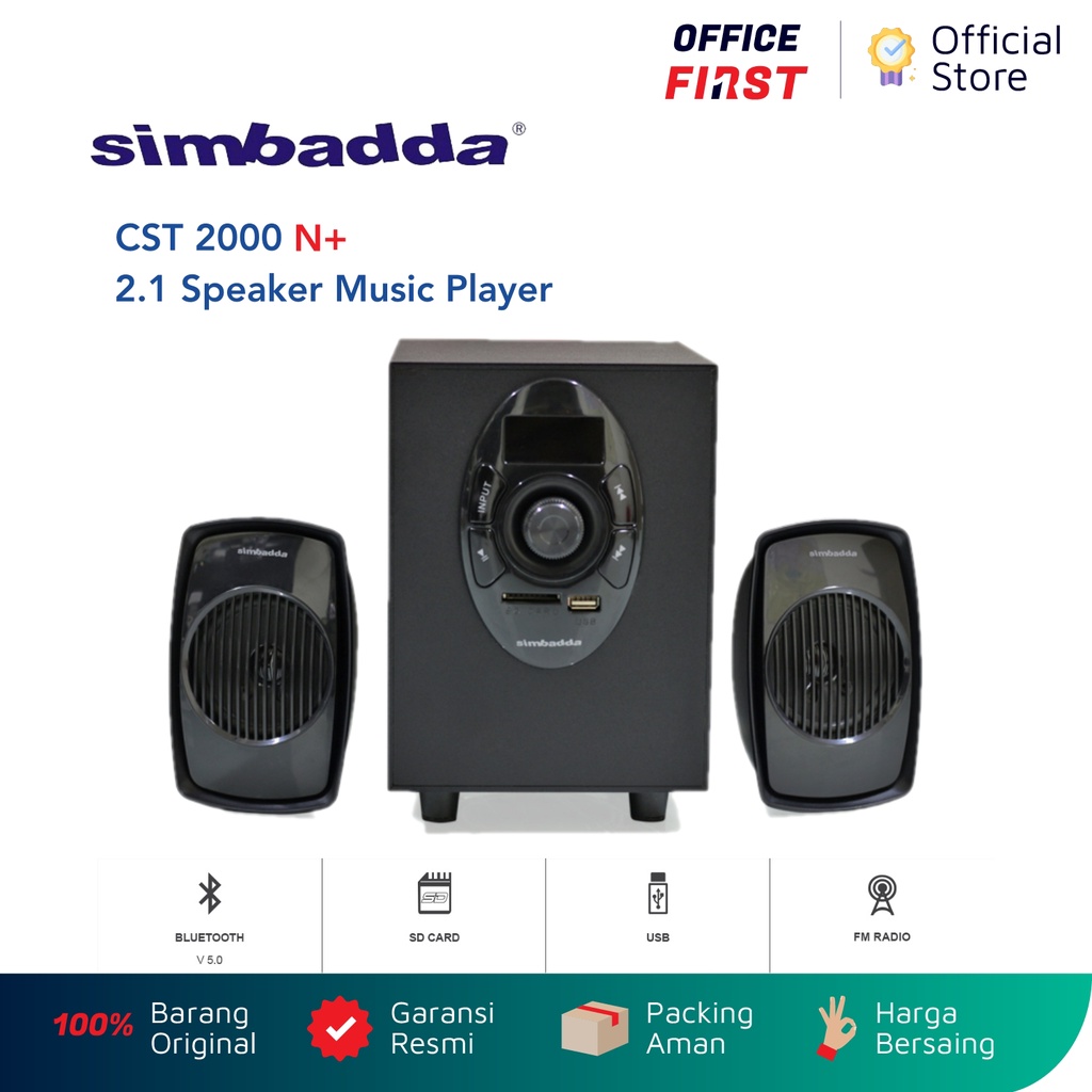Jual Simbadda CST 2000N + 2.1 Speaker Music Player Bluetooth Radio 2000 ...