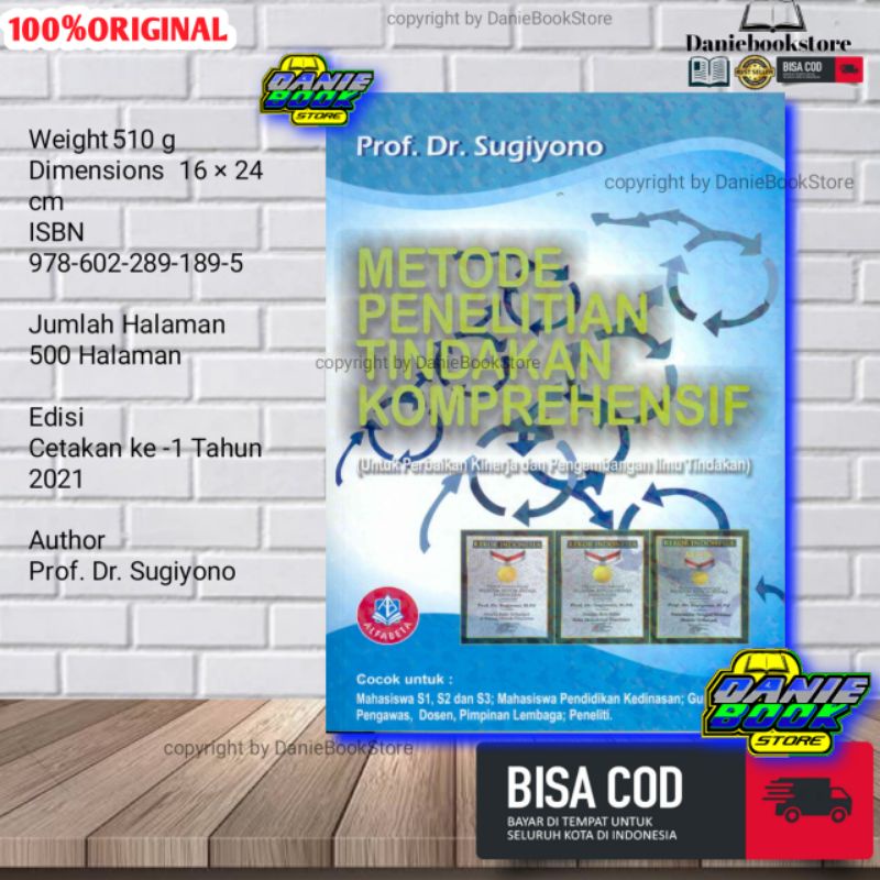 Jual METODE PENELITIAN TINDAKAN KOMPREHENSIF - Prof. Dr. Sugiyono ...