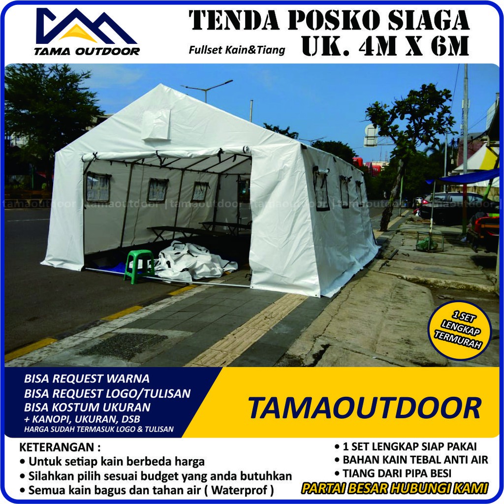 Jual Tenda Posko Family - Uk. 4M x 6M Tamaoutdoor - Kesehatan Rumah ...