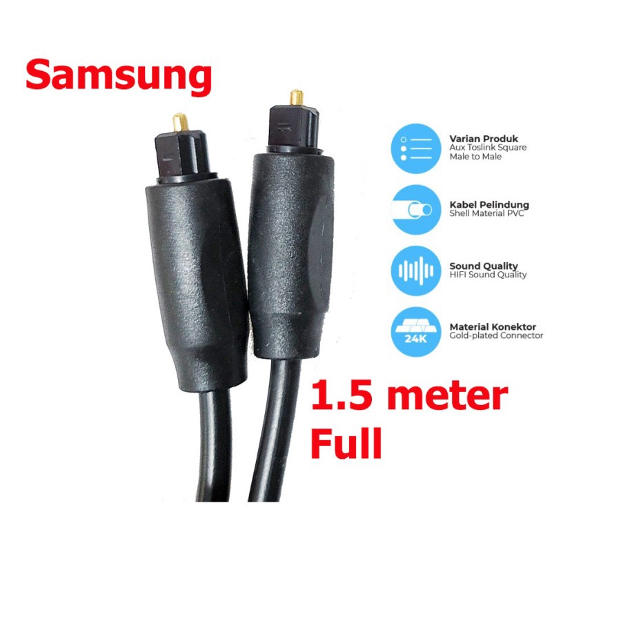 Jual samsung Kabel Audio Digital Optical Toslink Audio Optik panjang 1 ...