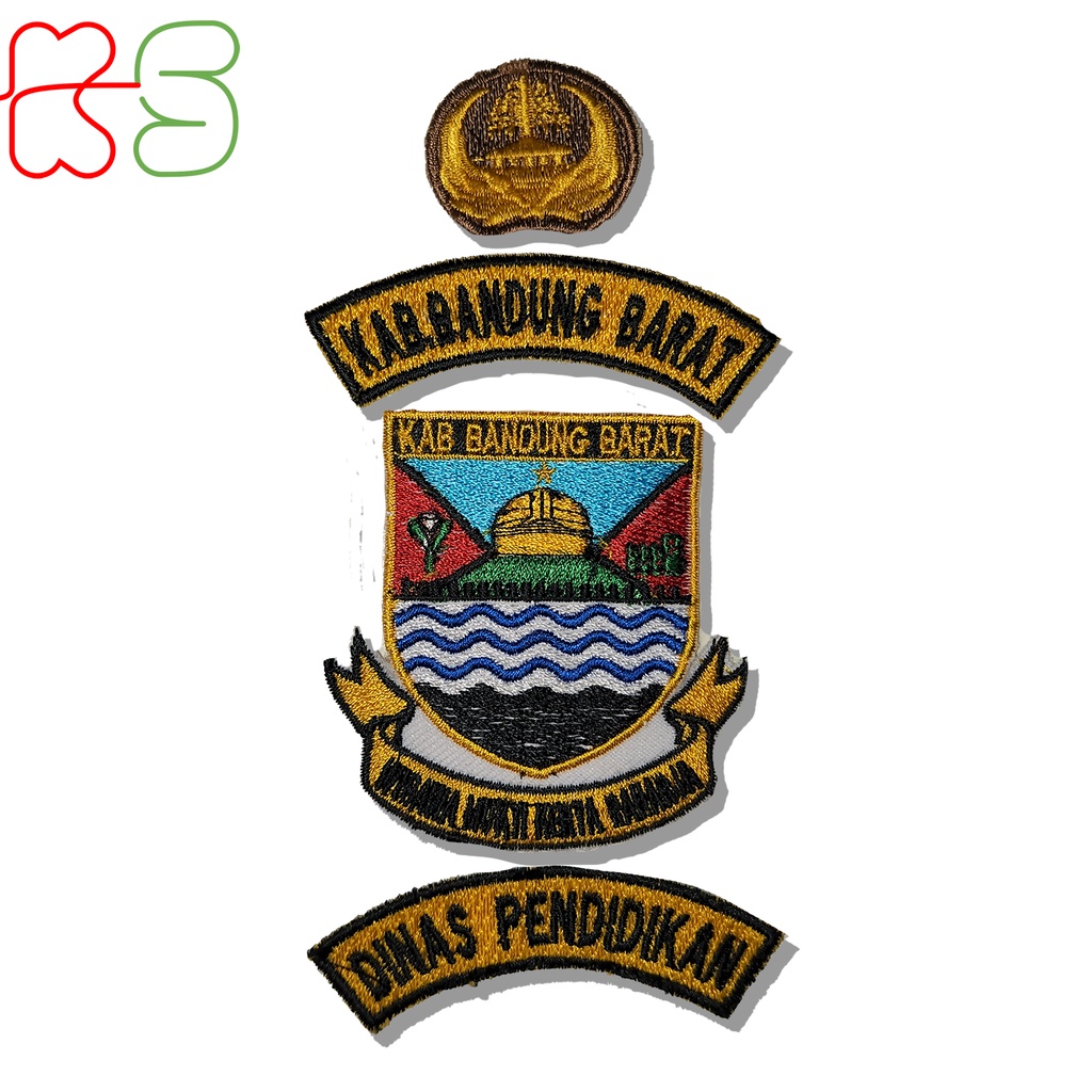 Jual BORDIR LOGO BADGE ATRIBUT KABUPATEN BANDUNG BARAT 1 SET DINAS ...
