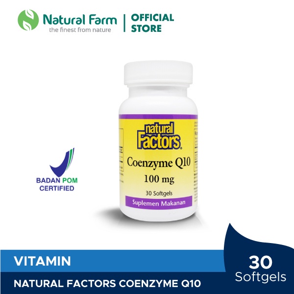 Jual Natural Factors Coenzyme Q10 - 30 Softgels | Shopee Indonesia