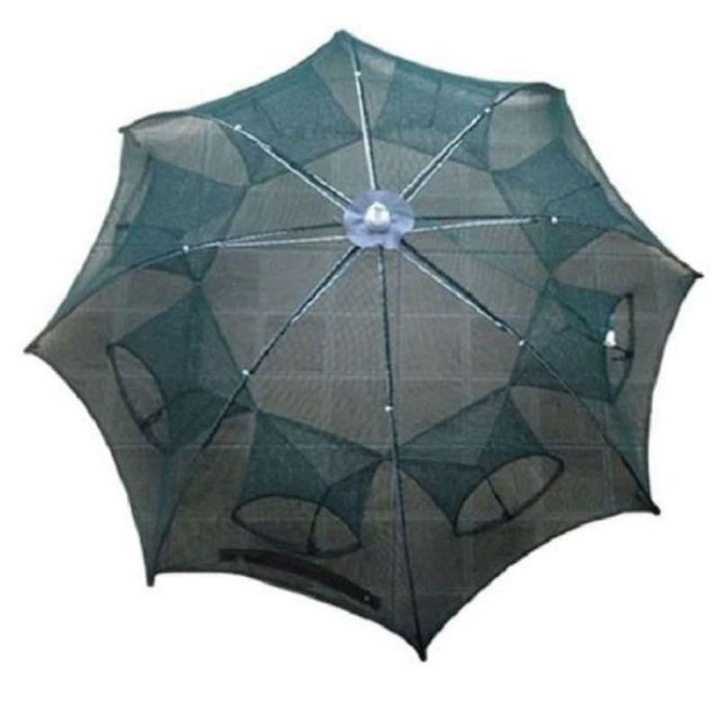 Jual Perangkap Jaring Ikan Bubu Payung Lipat 8 Lubang | Shopee Indonesia