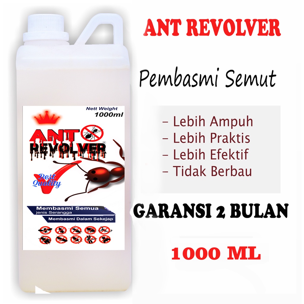Jual PEMBASMI SEMUT SUPER AMPUH - 1000ML - ANT REVOLVER ORIGINAL OBAT RACUN ANTI SEMUT EFEKTIF ...