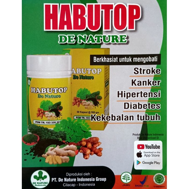 Jual OBAT HERBAL HABUTOP HABATOP ISI 200 KAPSUL | Shopee Indonesia