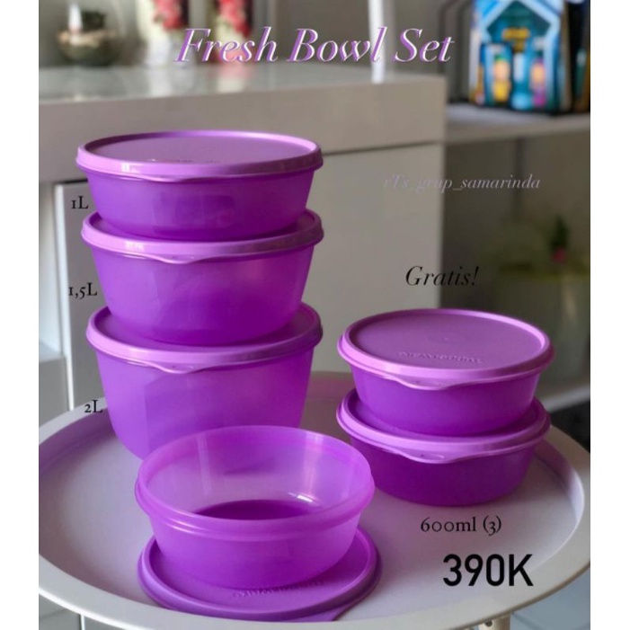 Jual FRESH BOWL SET TUPPERWARE ( 6 ) | Shopee Indonesia