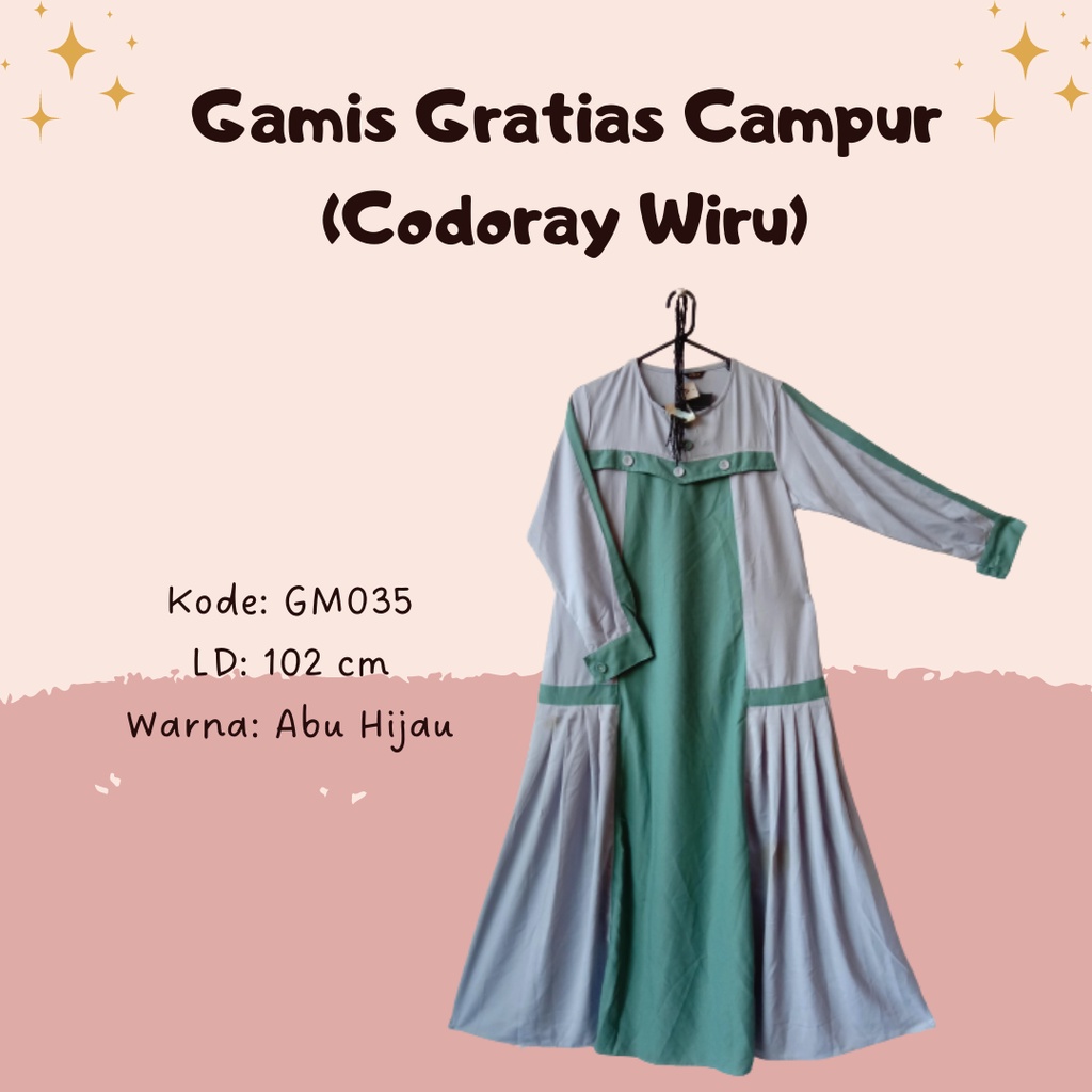 Jual Baju Gamis Untuk Lebaran 2022 Gratias Campur (Codoray Wiru) | Shopee Indonesia