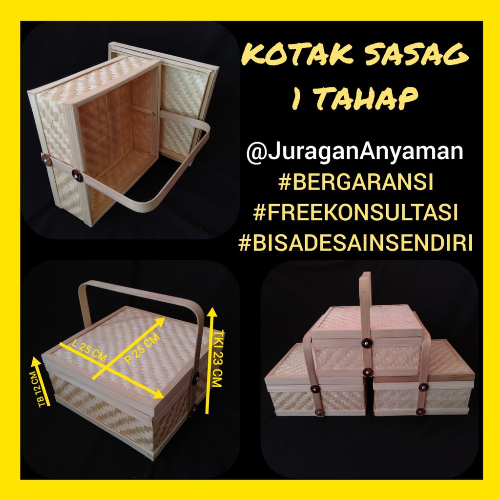 Jual Souvenir Bambu Kotak Sasag 1 Tahap Lucu Kotak Seserahan Mahar ...