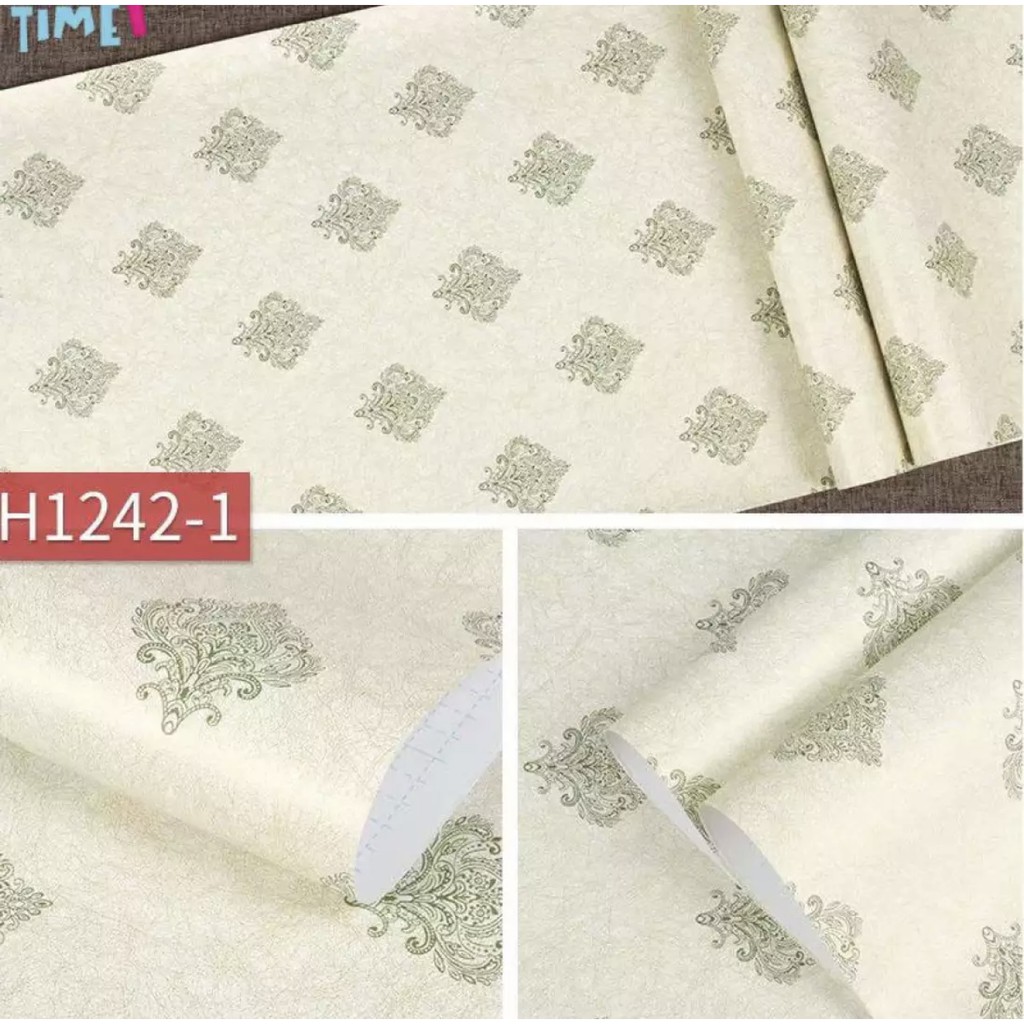 Jual GARUT -WALLPAPER DINDING ukuran 45 cm x 10 M Motif BATIK HIJAU ...