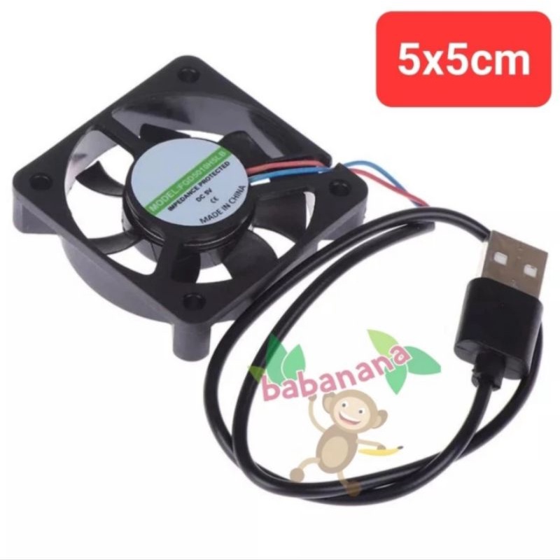 Jual Fan 5x5cm 5V kipas cooler router modem hdd external cooling laptop ...