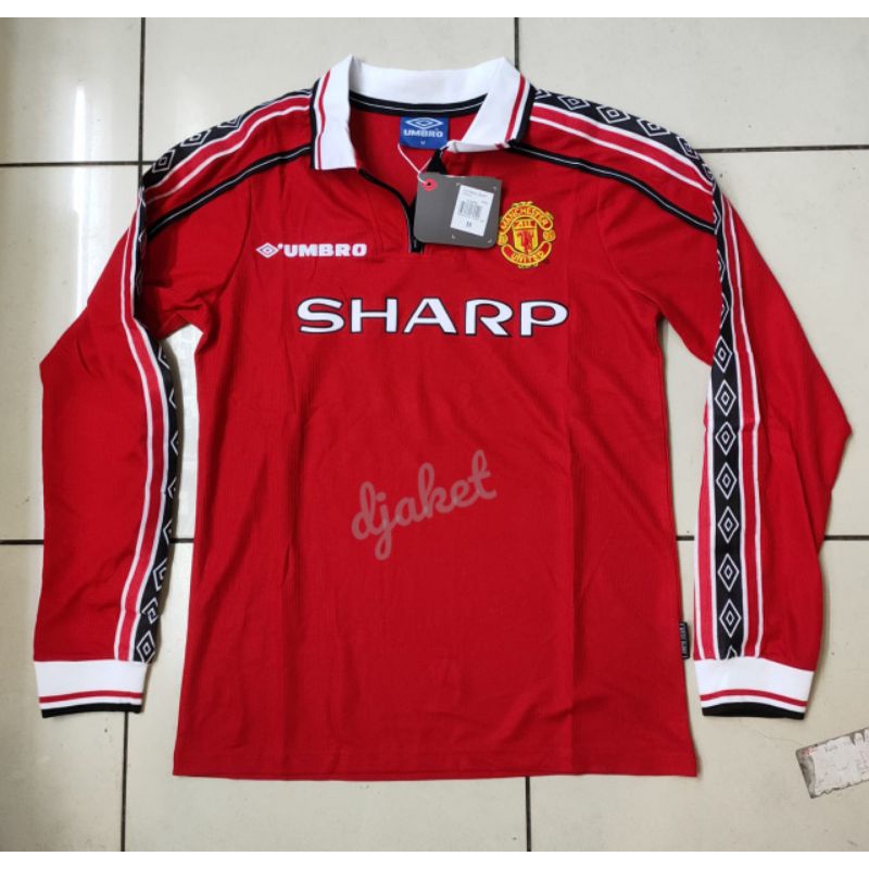 Jual JERSEY RETRO MU HOME TREBEL WINNER LS LONGSLEEVE KLASIK 98 99 1998 ...