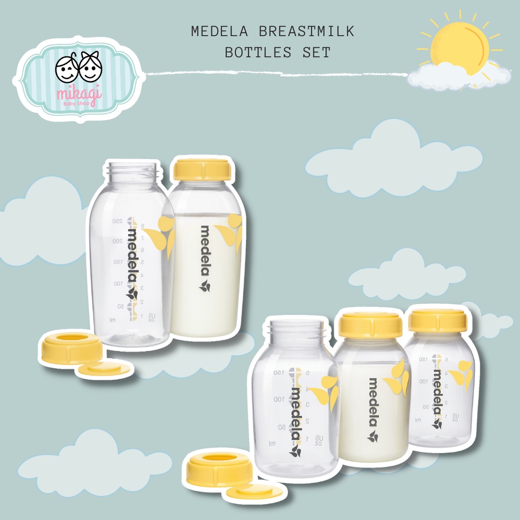 Jual Mikagibaby MEDELA Breastmilk Bottle 150ml & 250ml (Botol Simpan ...
