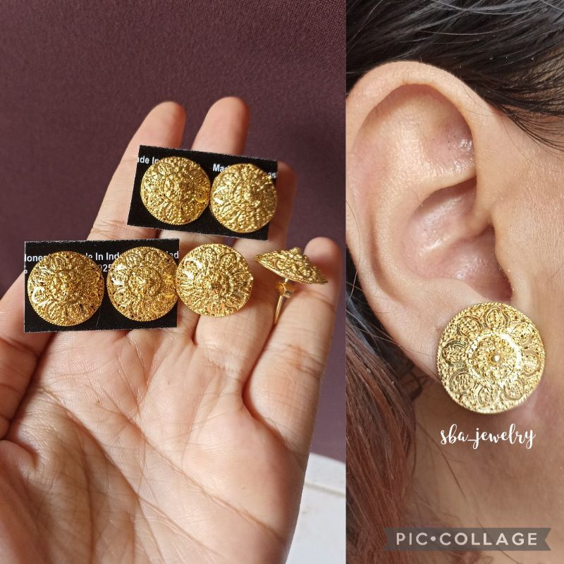 Jual giwang alpaka bali lapis emas | Shopee Indonesia