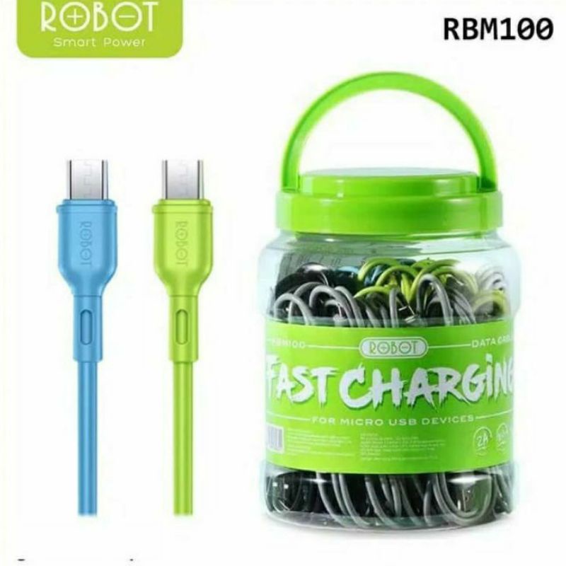 Jual ROBOT KABEL DATA RBM100 COLORFUL 1 TOPLES ISI 20 PCS | Shopee Indonesia