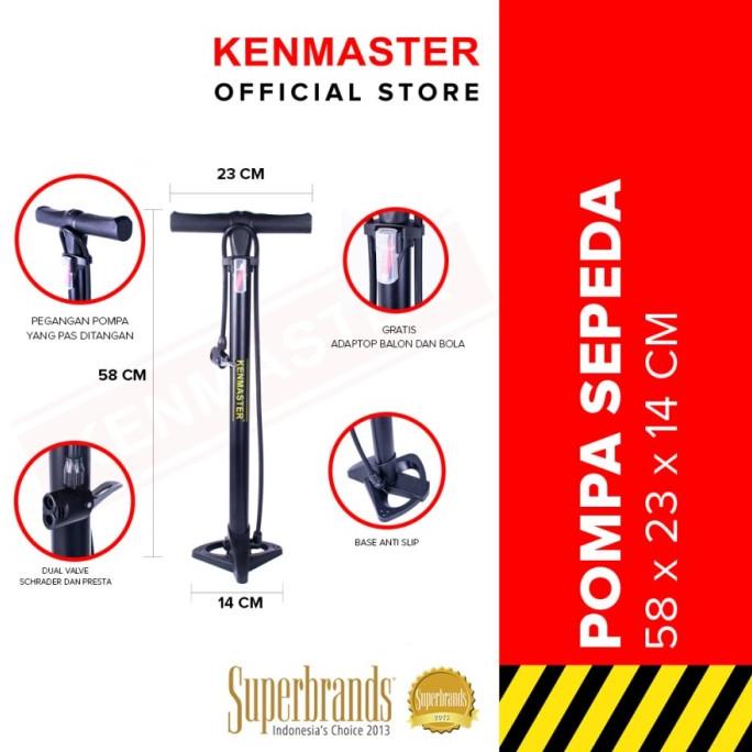 Jual Produk Unggulan] HITAM KENMASTER POMPA SEPEDA MOTOR Galon Besi ...