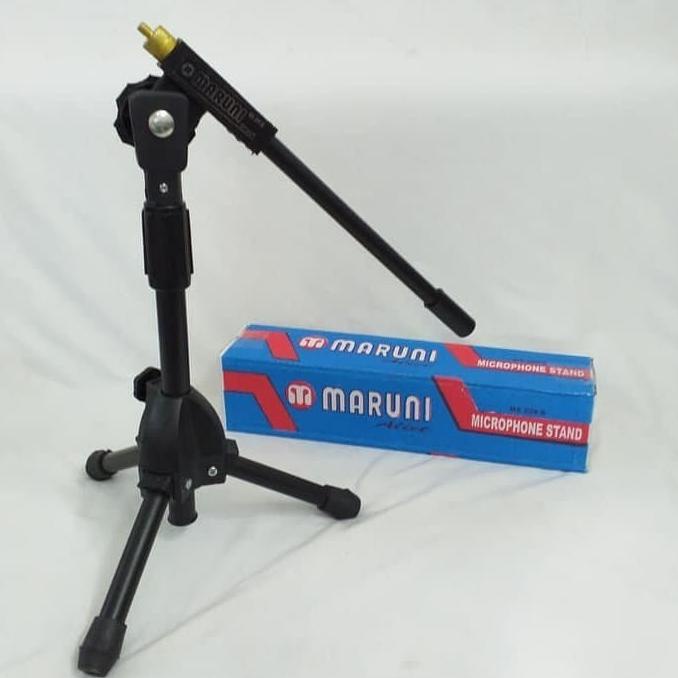 Jual Stand Mic Pendek Maruni Hitam Plus Holder Mic ms 209B | Shopee ...