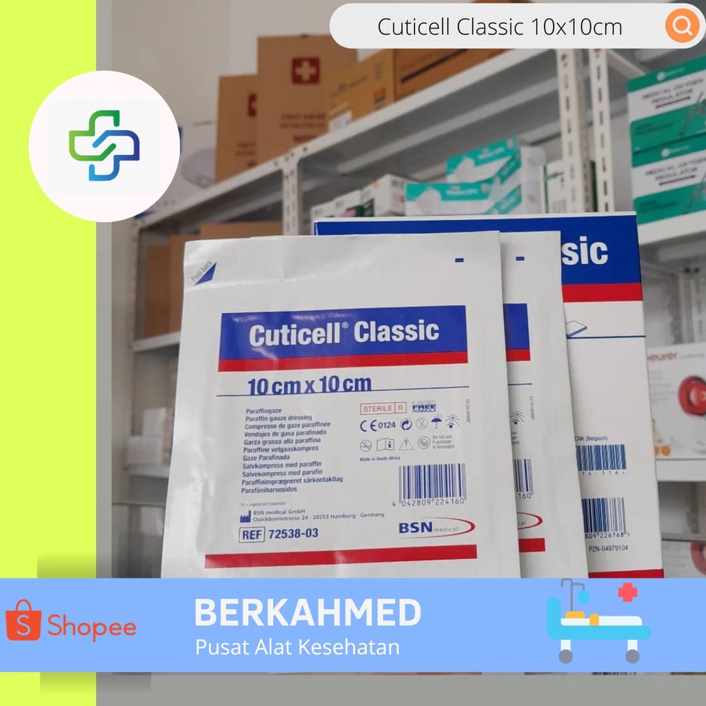 Jual Cuticell Classic 10x10cm / Pembalut Luka BSN Per PCS | Shopee ...